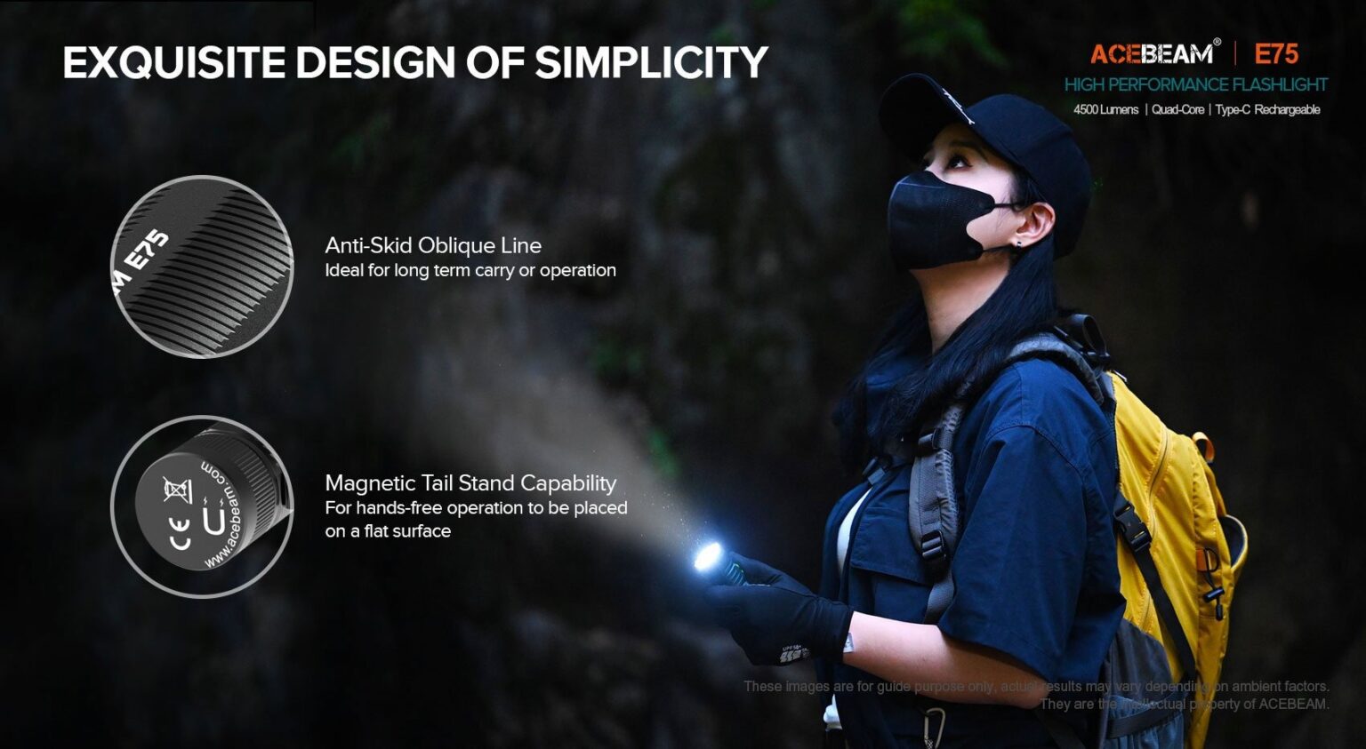 Acebeam E75 21700 EDC Flashlight (10 Types) – KiwiLights